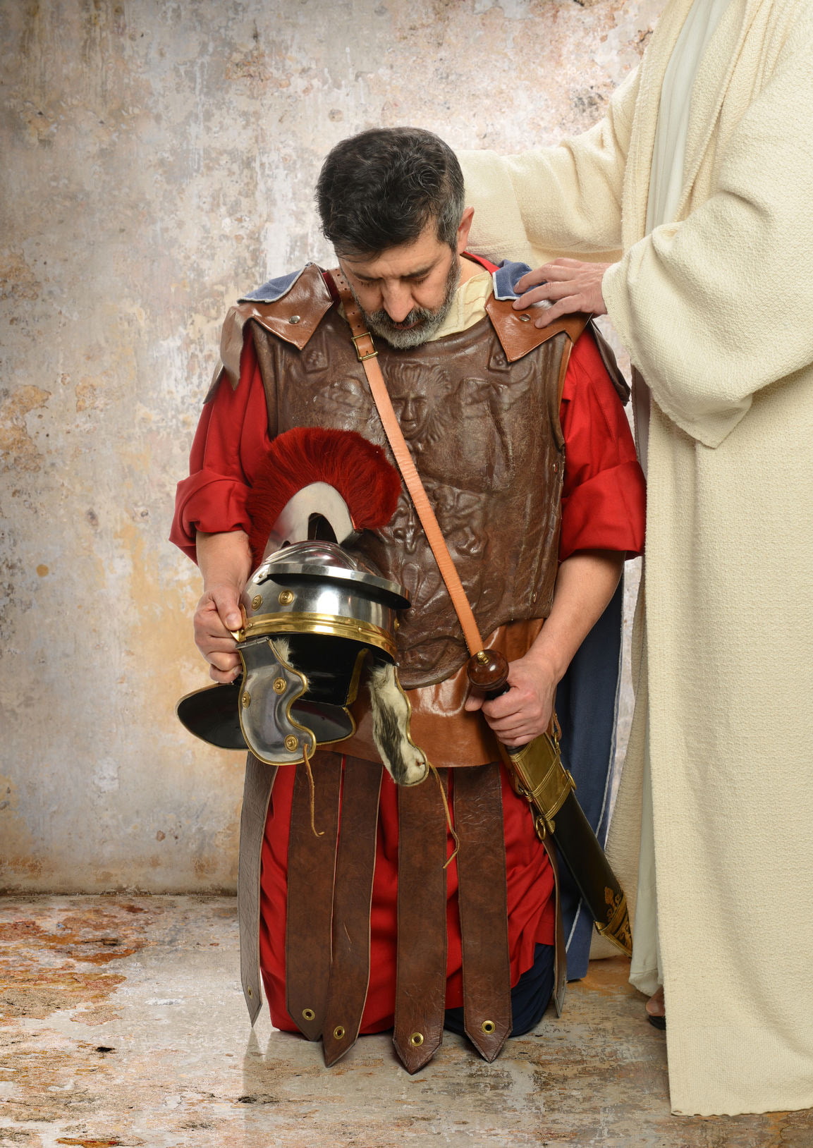 Centurion kneeling Centurion Education Foundation